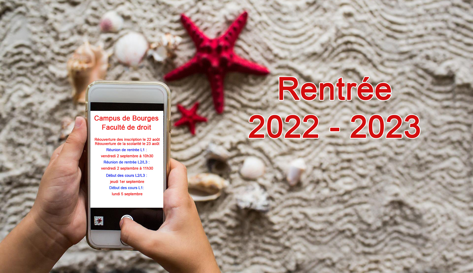 Rentrée 2022-2023 - DEG Bourges | Orleans University